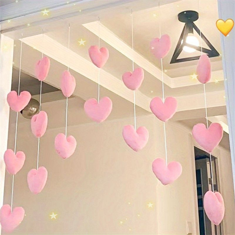 Занавеска из бусин Love, белый+розовый купить по выгодной цене в ...