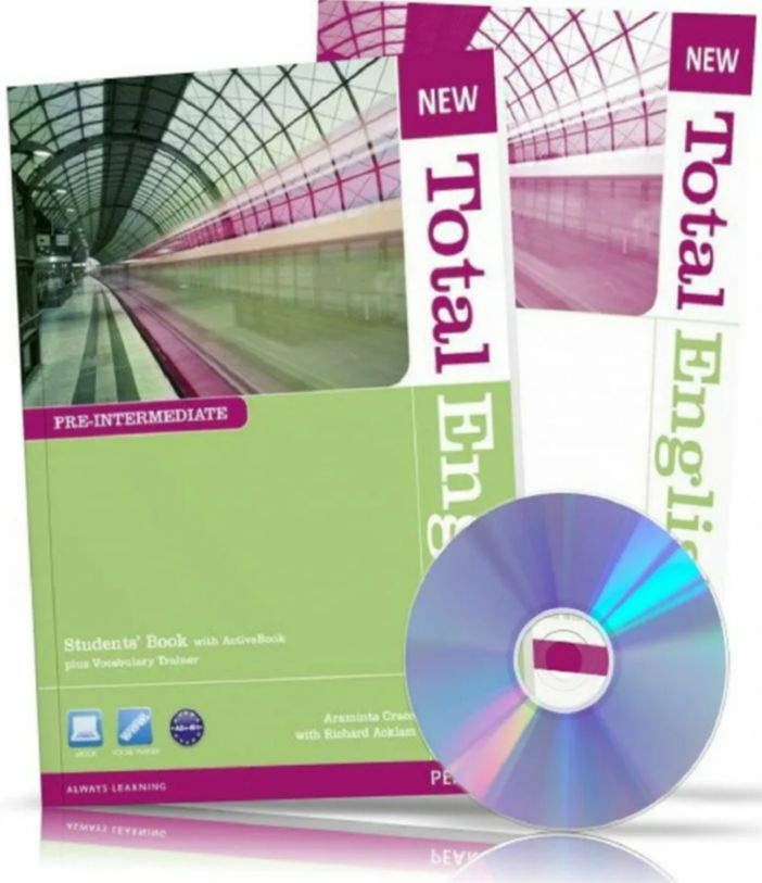New Total English Pre-Intermediate Student's Book + Workbook + CD ...