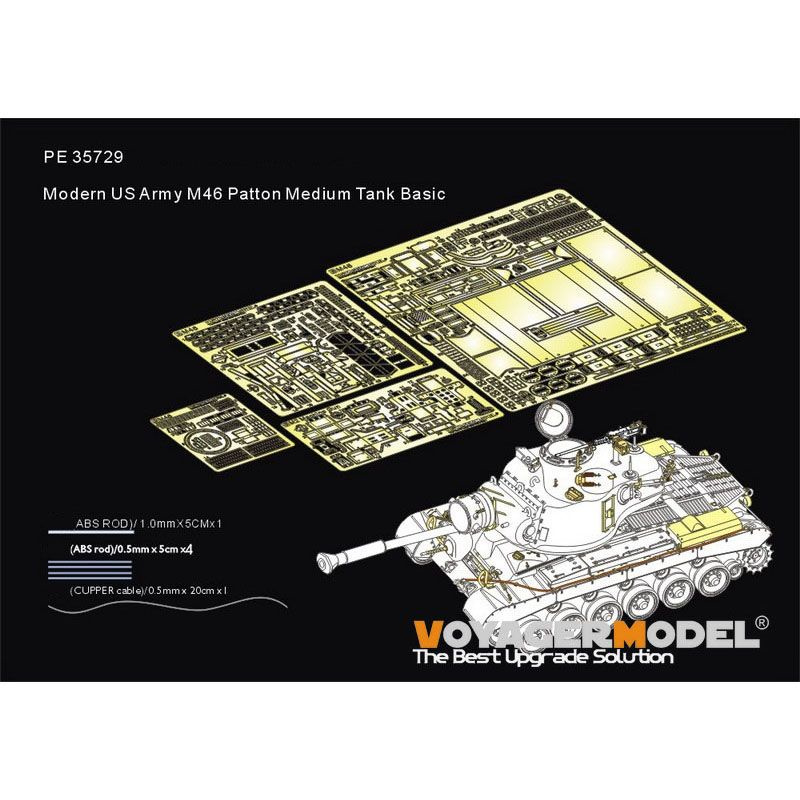 Фототравление для M46 Patton (Takom) 1/35 Voyager Model PE35729 - купить с доставкой по выгодным ...