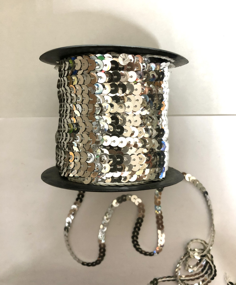 Пайетки на ните в бабине 6мм форма "соты" - купить с доставкой по ...