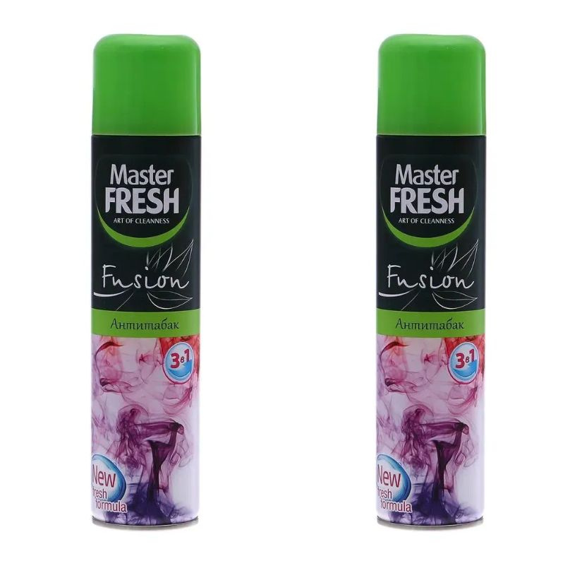 Master Fresh Освежитель воздуха, Антитабак, 300 мл, 2 шт - купить с ...