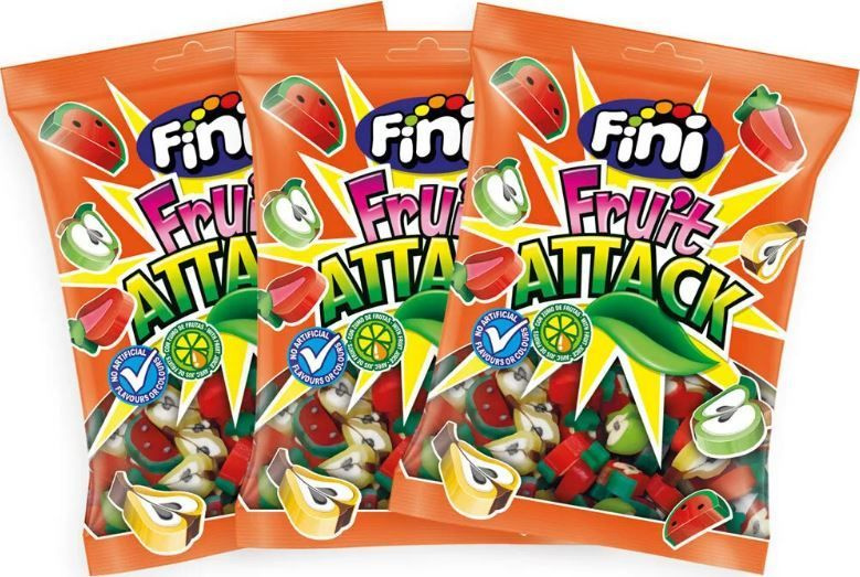Мармелад жевательный Fini Fruit Attack / Фини Фруктовая Атака, 3 шт ...