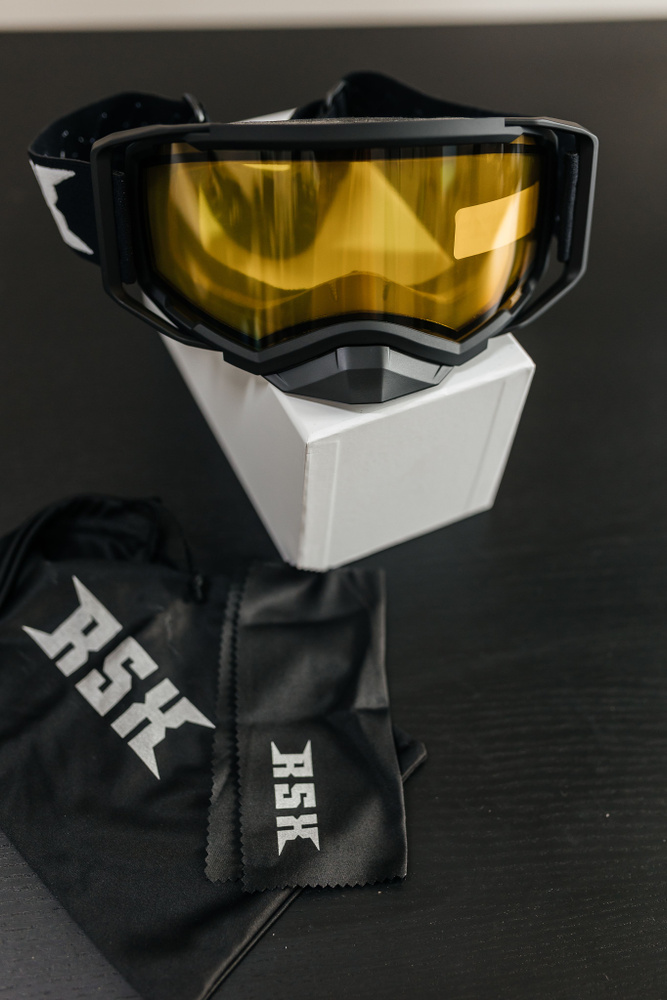 Зимние спортивные очки для снегохода и сноуборда RSX Blizzard Winter с ...