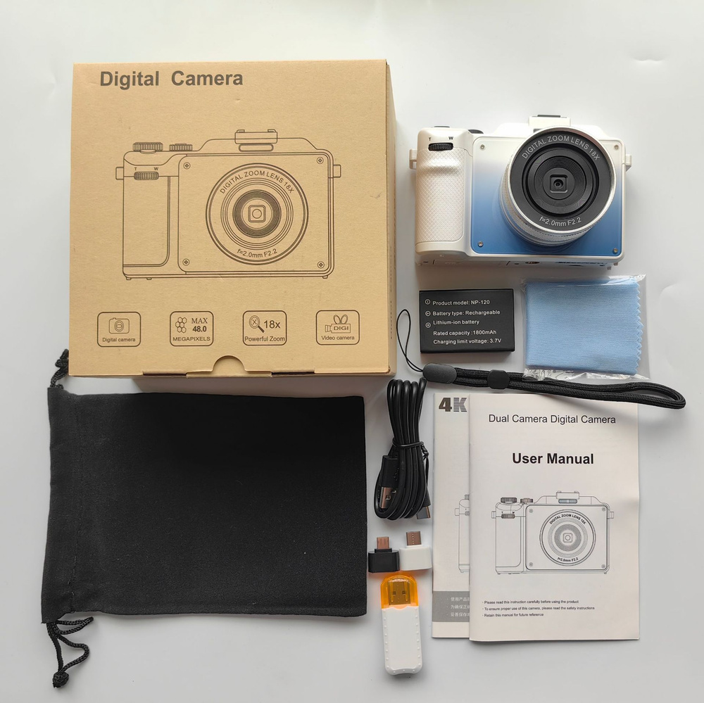 Компактный фотоаппарат Небольшая цифровая камера высокой четкости с Wi ...