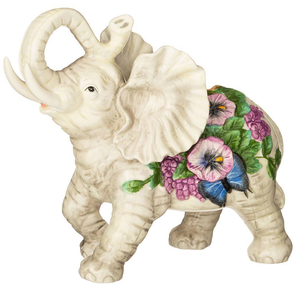 Фигурка / Статуэтка декоративная Lefard "Слон" 25,4 х 12,5 х 22,5 см купить на OZON по низкой ...