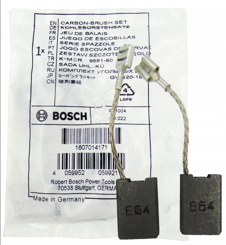 Щетки для болгарки УШМ Bosch E64 GWS20-230 / 20-180 / 23-180, GNF65A ...