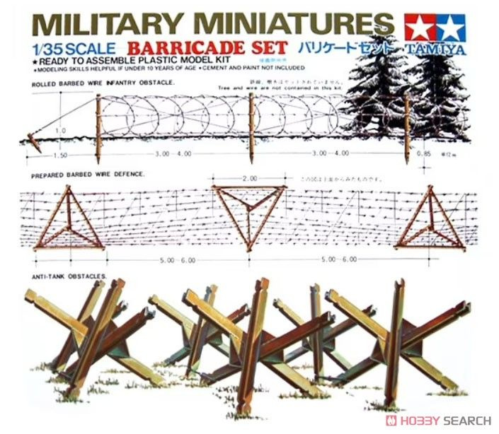 Сборная военная модель Tamiya 35027 1/35 scale Scene series barbed wire ...