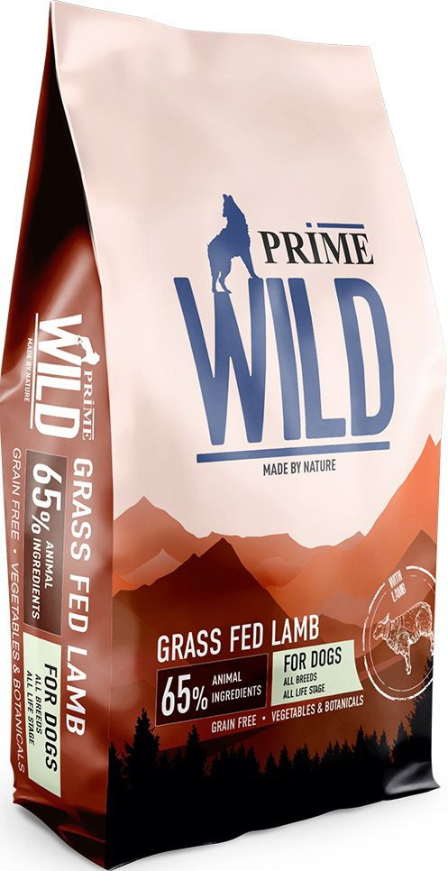 Корм PRIME WILD Grain Free Grass Fed Lamb (беззерновой) для щенков и ...
