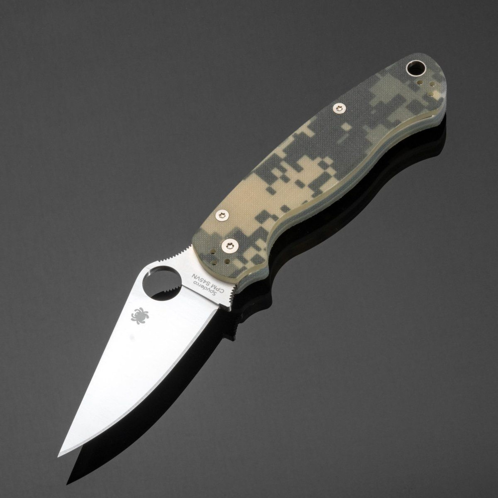 Складной нож Spyderco Paramilitary 2, сталь S45VN satin, рукоять G-10 ...
