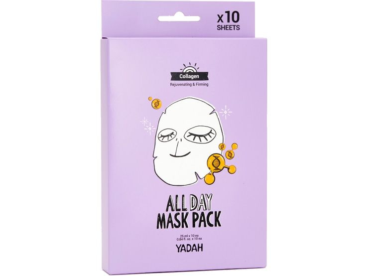 Маски на тканевой основе с коллагеном Yadah ALL DAY MASK PACK-COLLAGEN ...