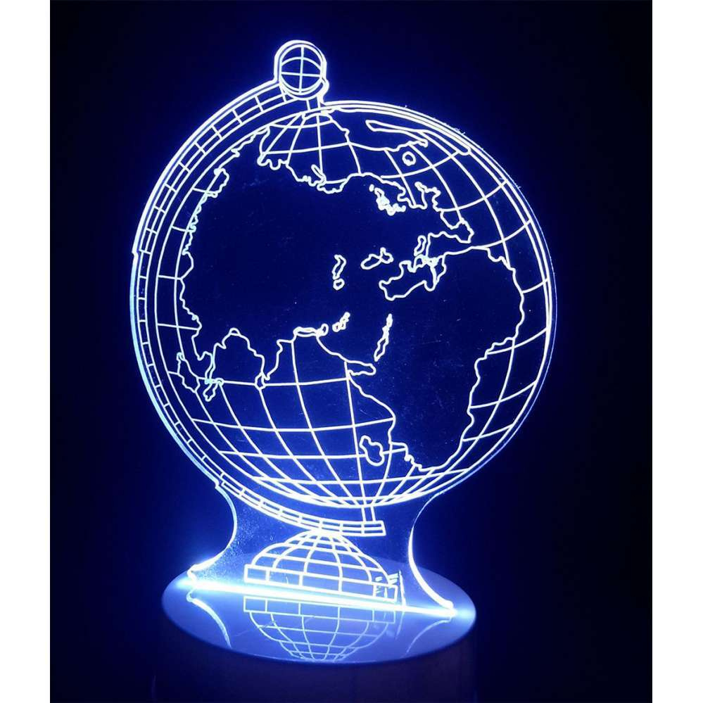 Купить 3d светильник Глобус, От сети 220В по выгодной цене в интернет ...