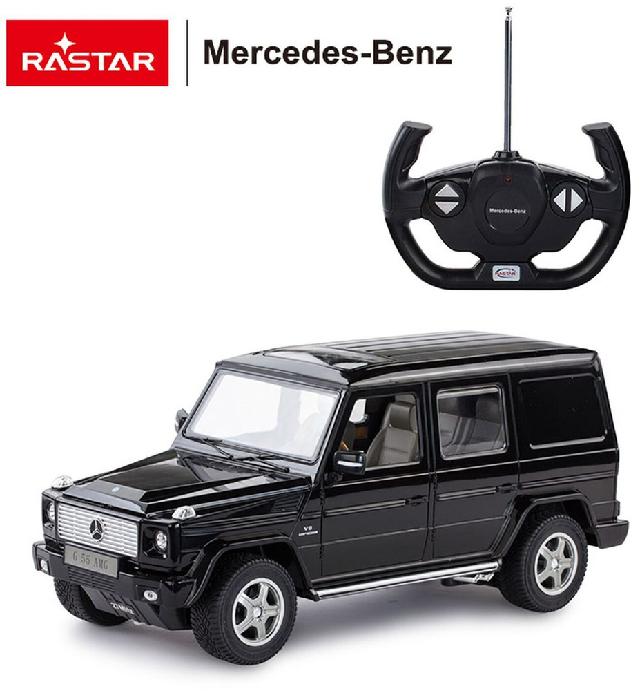 Машина радиоуправляемая Rastar Mercedes G55 AMG, 30400B, черный ...