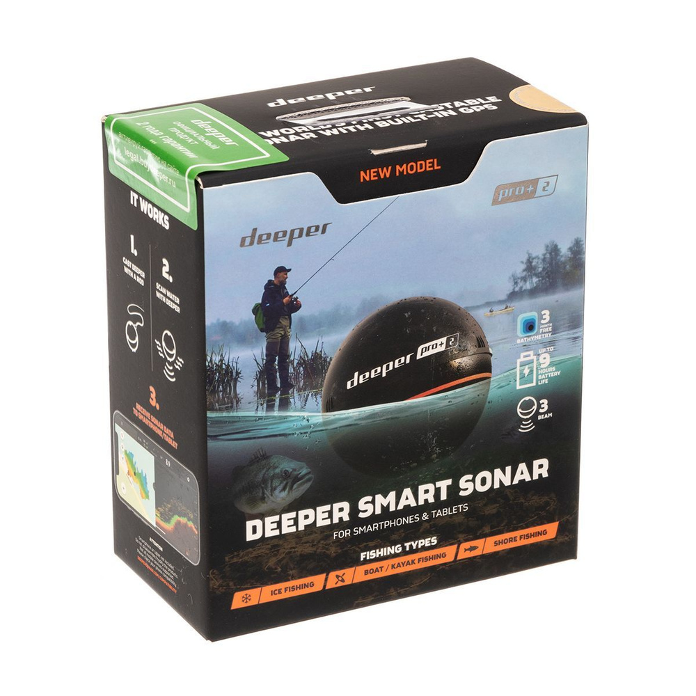 Беспроводной эхолот Deeper PRO + II - купить с доставкой по выгодным ценам в интернет-магазине ...