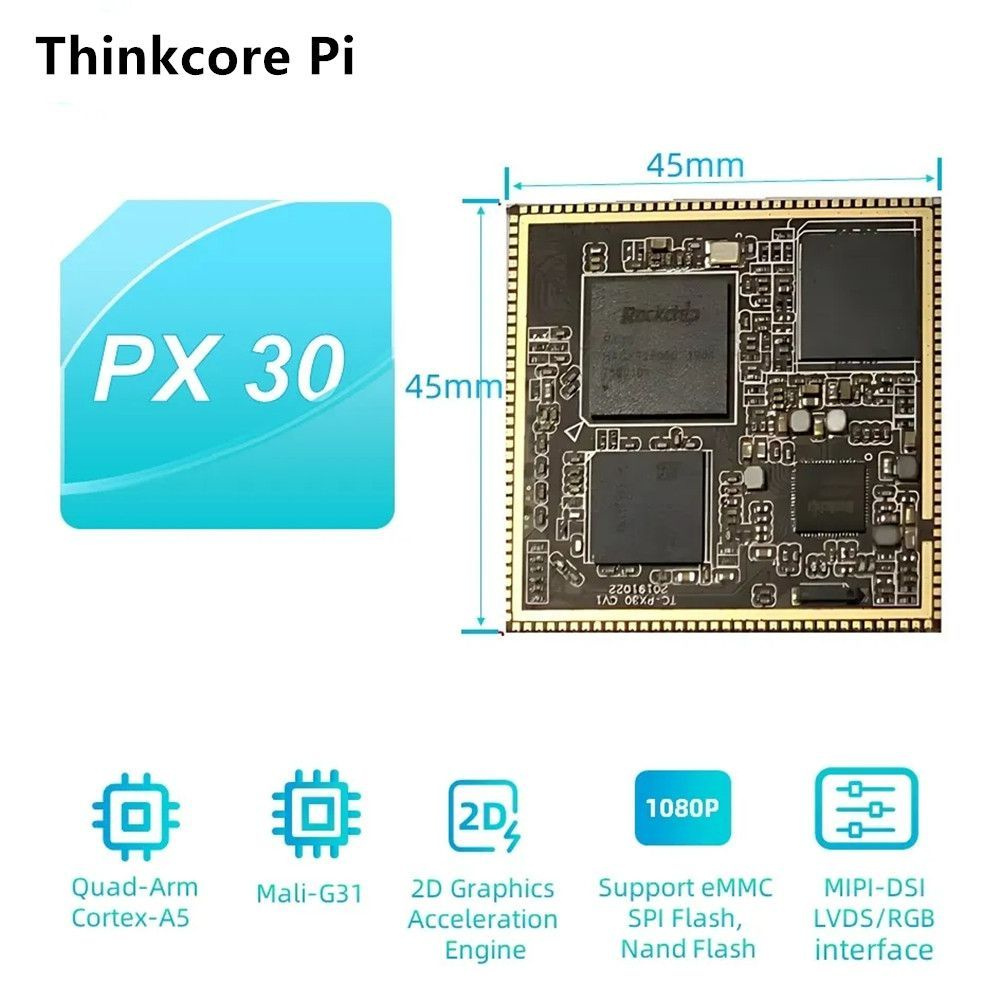 Thinkcore Pi Двойной экран 2G 32G Rockchip PX30 SOM core board ...