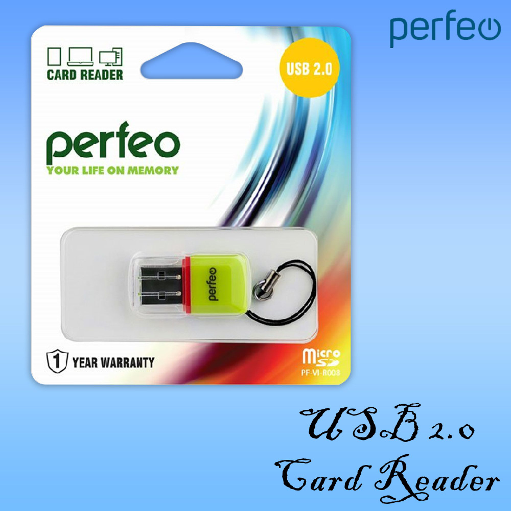 Картридер Perfeo USB2.0 / переходник для microSD карт / Card Reader - купить с доставкой по ...