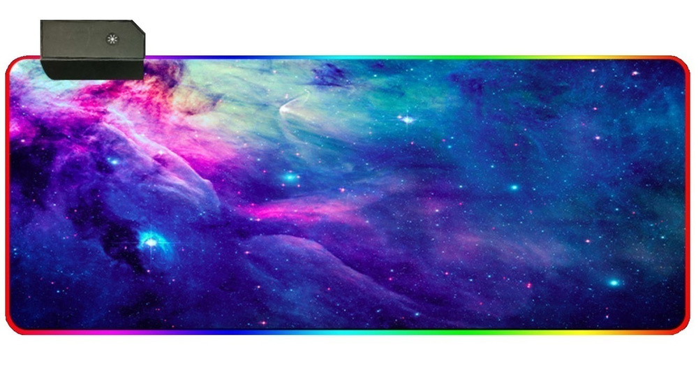 Коврик для мыши игровой N3 со светодиодной RGB подсветкой (70*30см.) 2к ...