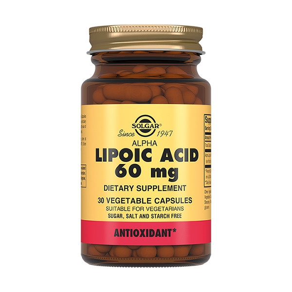 Solgar Капсулы "Альфа-липоевая кислота 60 мг" (Alpha Lipoic Acid 60 mg ...