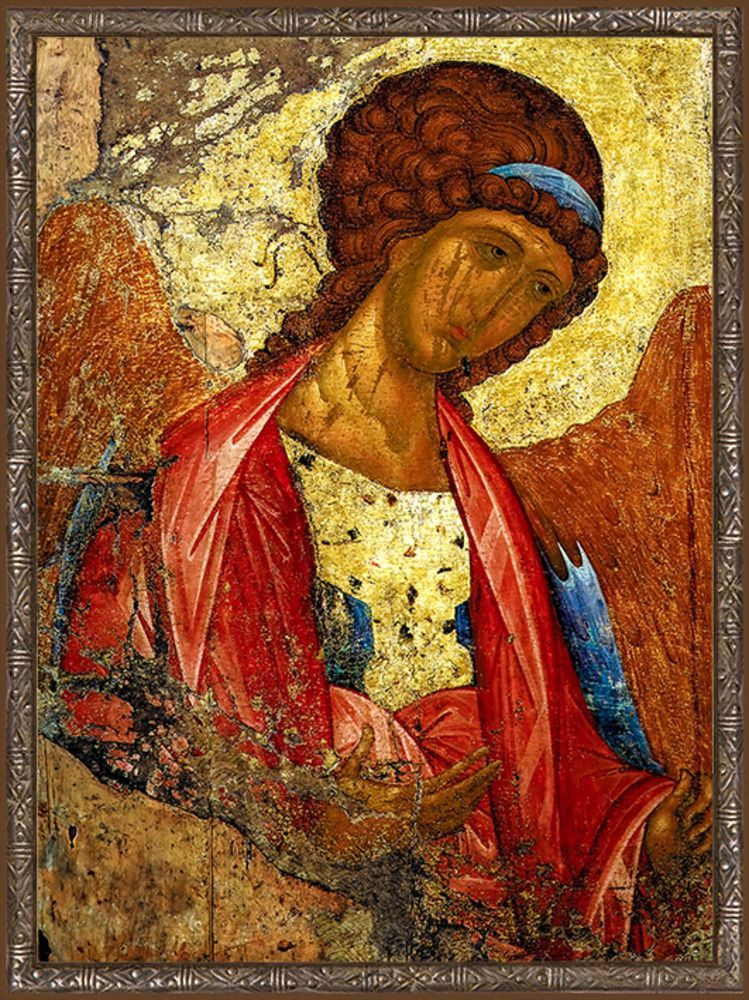 икона Архангел Михаил (Андрей Рублев) на дереве - купить по низким ...