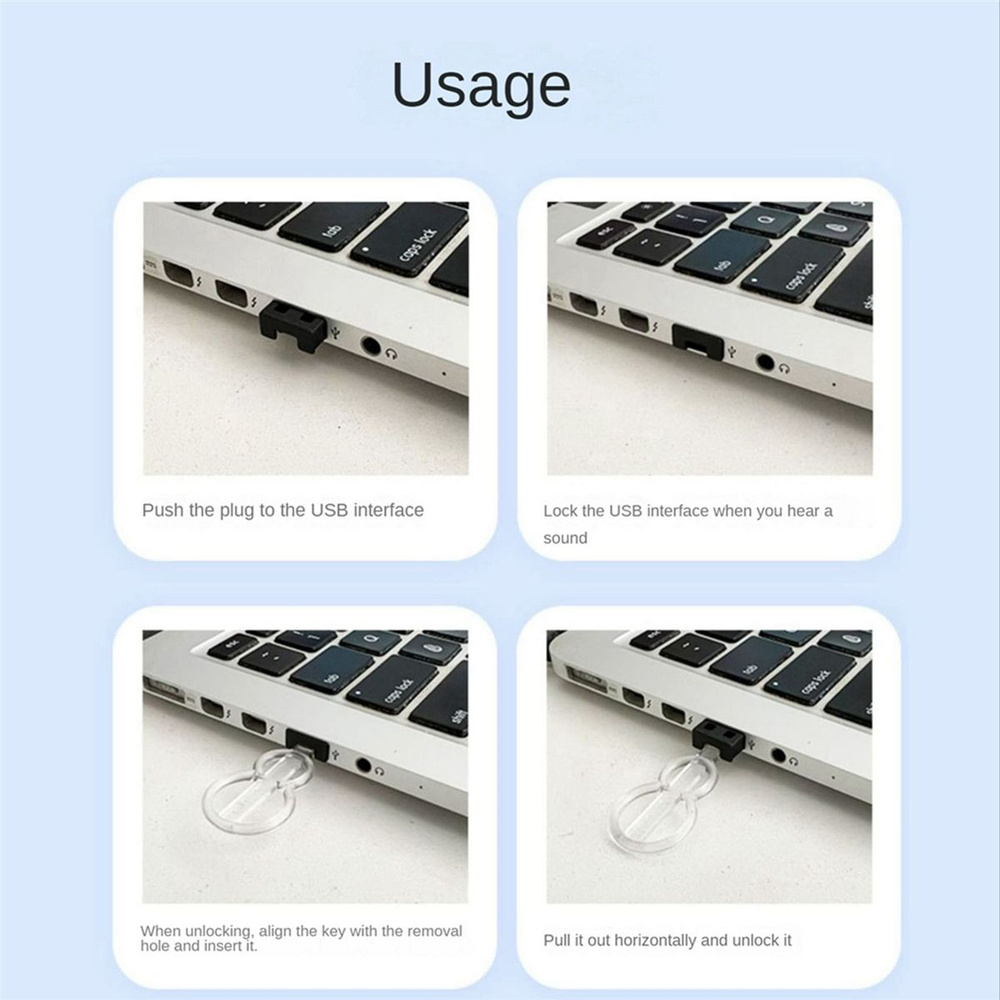 50 шт. USB пылезащитная заглушка для порта зарядного устройства крышка ...