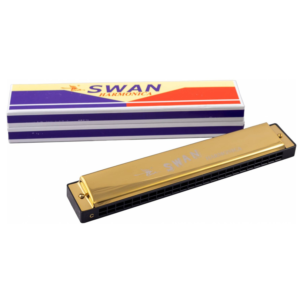 SWAN SW24-1 GD - Губная гармоника тремоло - купить с доставкой по выгодным ценам в интернет ...
