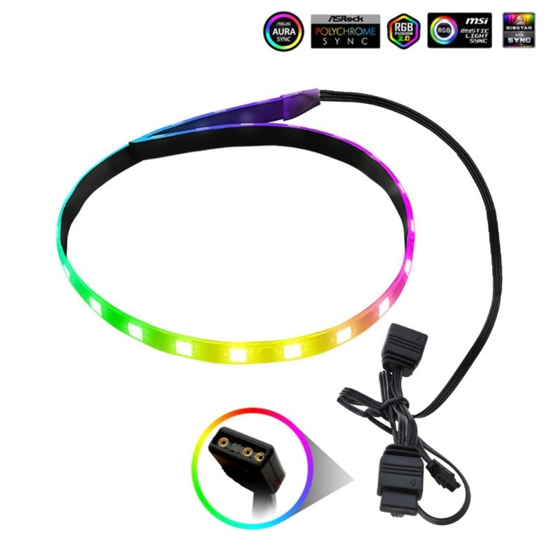 Cool moon PC RGB LED Strip Light для материнской платы компьютера 4 ...