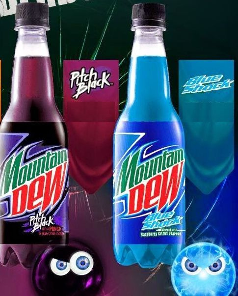 Газированный напиток Mountain Dew Blue Shock/Pitch Black - купить с ...