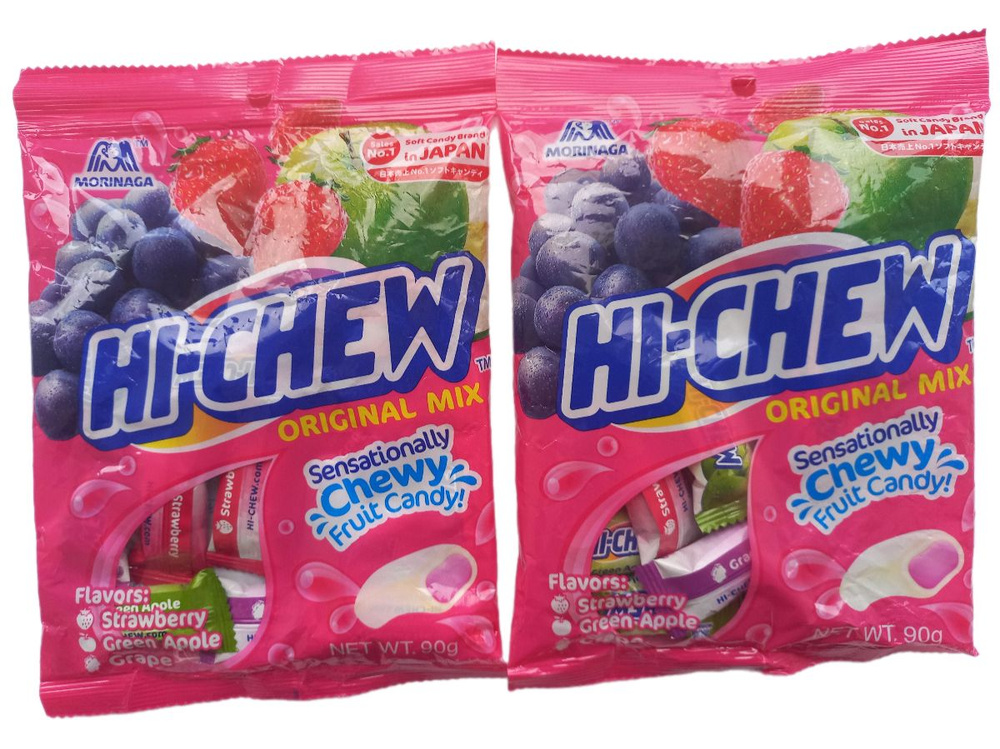 Японские конфеты HI-CHEW, жевательные сладости со вкусом Яблока ...