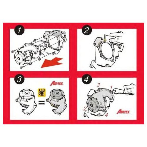 Водяной насос Airtex 9470 для Honda Legend IV, Pilot - AIRTEX арт. 9470 ...