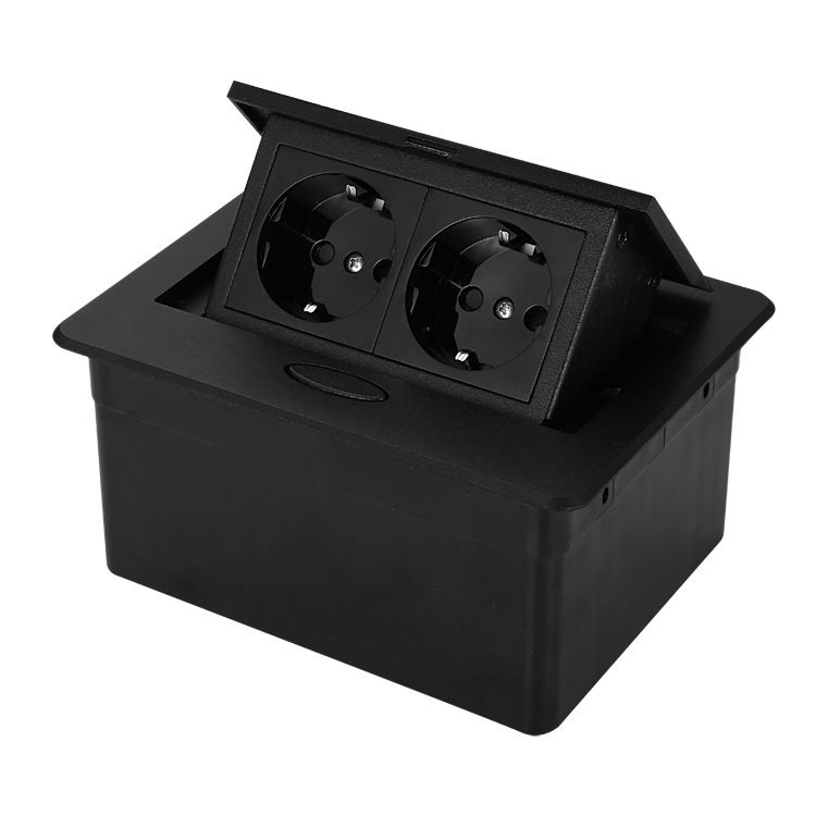 Встраиваемая выдвижная розетка в столешницу для кухни. на 2 розетки ...