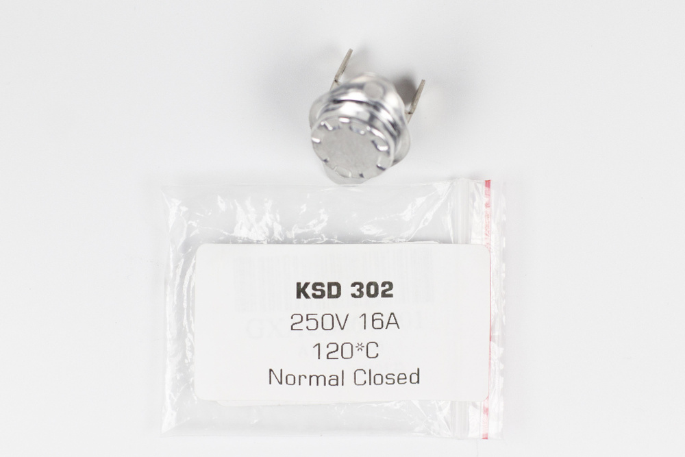 Термостат KSD302 250V 16A 120*C NC (Normal Closed) - купить с доставкой ...