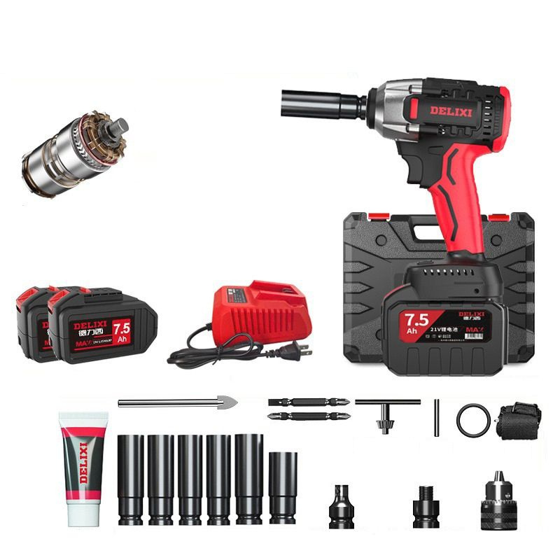 Отвертка аккумуляторная,125NM шуруповерт 1/2 дюйма 13 мм промышленный ...