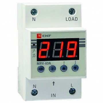 Реле напряжения с дисплеем MRV 63A код. MRV-63A EKF - купить по выгодной цене в интернет ...