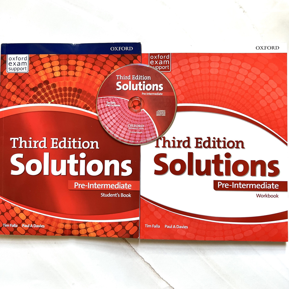 Solutions Pre-intermediate third edition (Учебник + Рабочая Тетрадь ...
