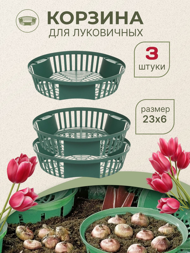 Корзина для цветов Стайл х 23 см, 3 шт - купить с доставкой по выгодным ...