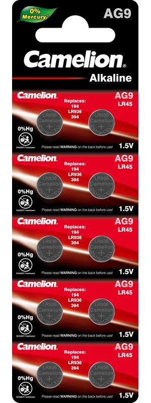 Батарейка для часов Camelion G9 BL-10 Mercury Free AG9-BP10 купить на ...