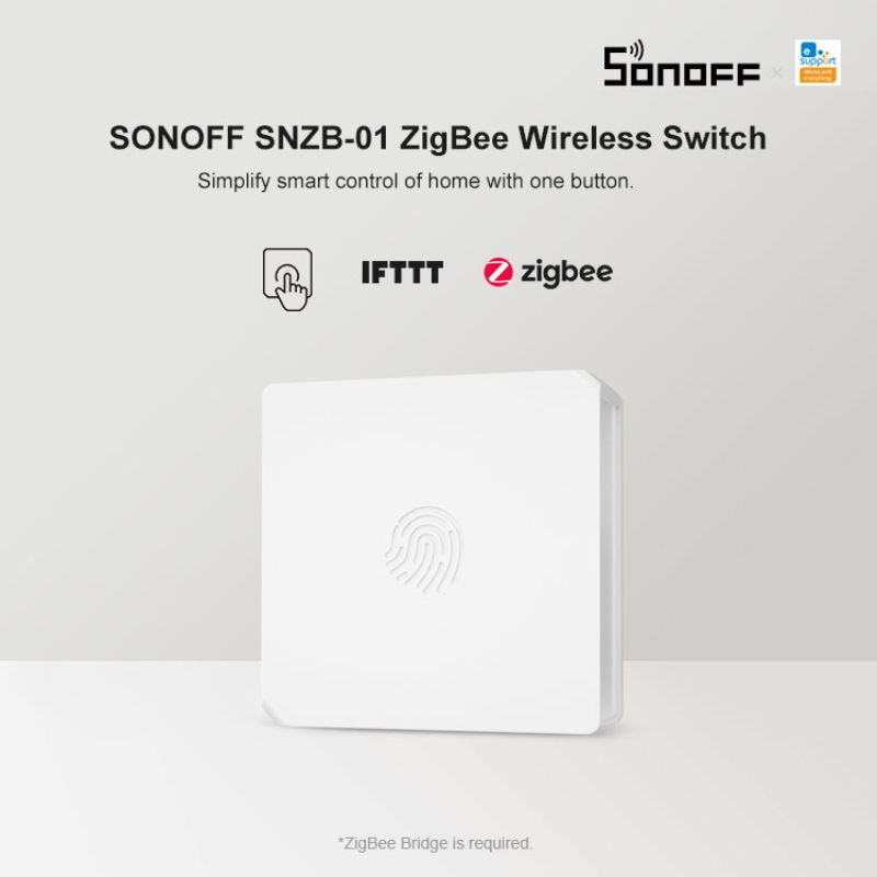 SONOFF SNZB - 01 - Беспроводной выключатель Zigbee для ewelink - купить ...