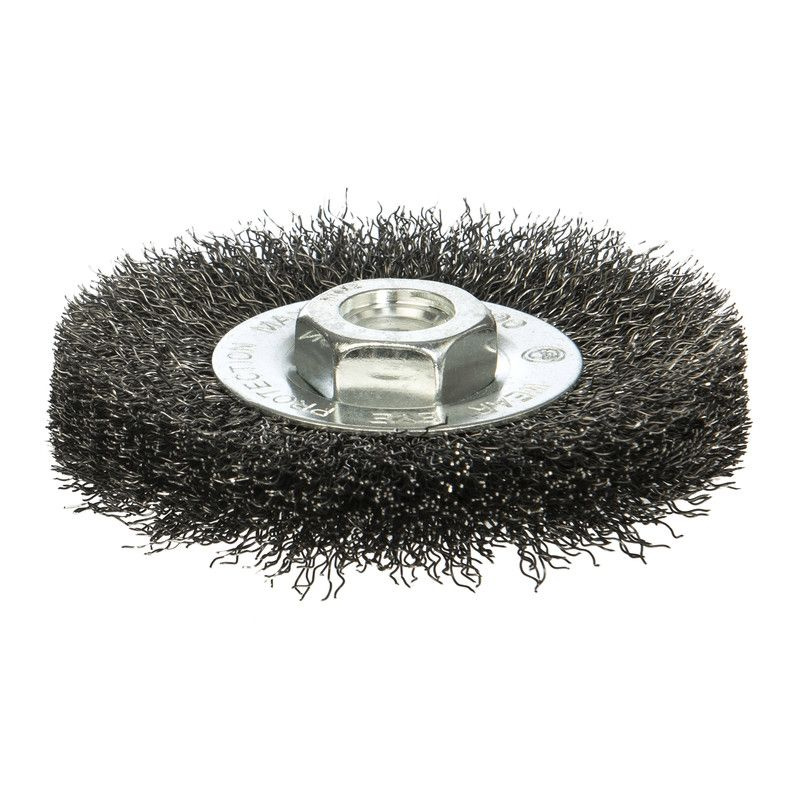 Щетка дисковая с гофр проволокой для УШМ № 496 D100 мм М14*2 ПрофОснастка Эксперт RPM 6000 SS ...