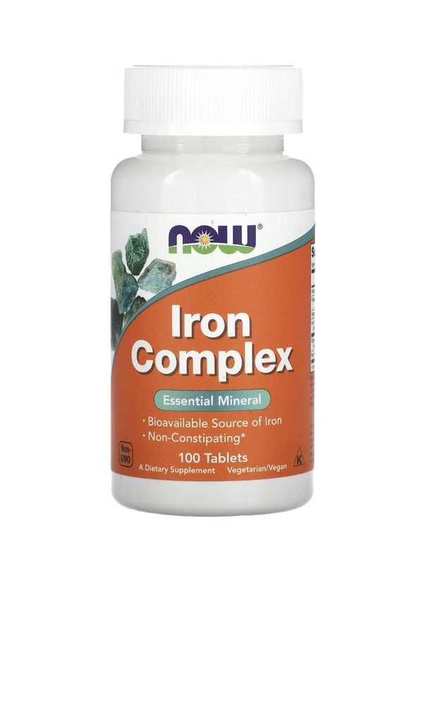 Комплекс Железа NOW Iron Complex 100 таблеток - купить с доставкой по ...
