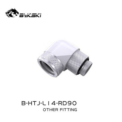 Запасные части с водяным охлаждением Трубопровод Bykski B-HTJ-L14-RD90 90 градусов.G1/4 , Белый ...
