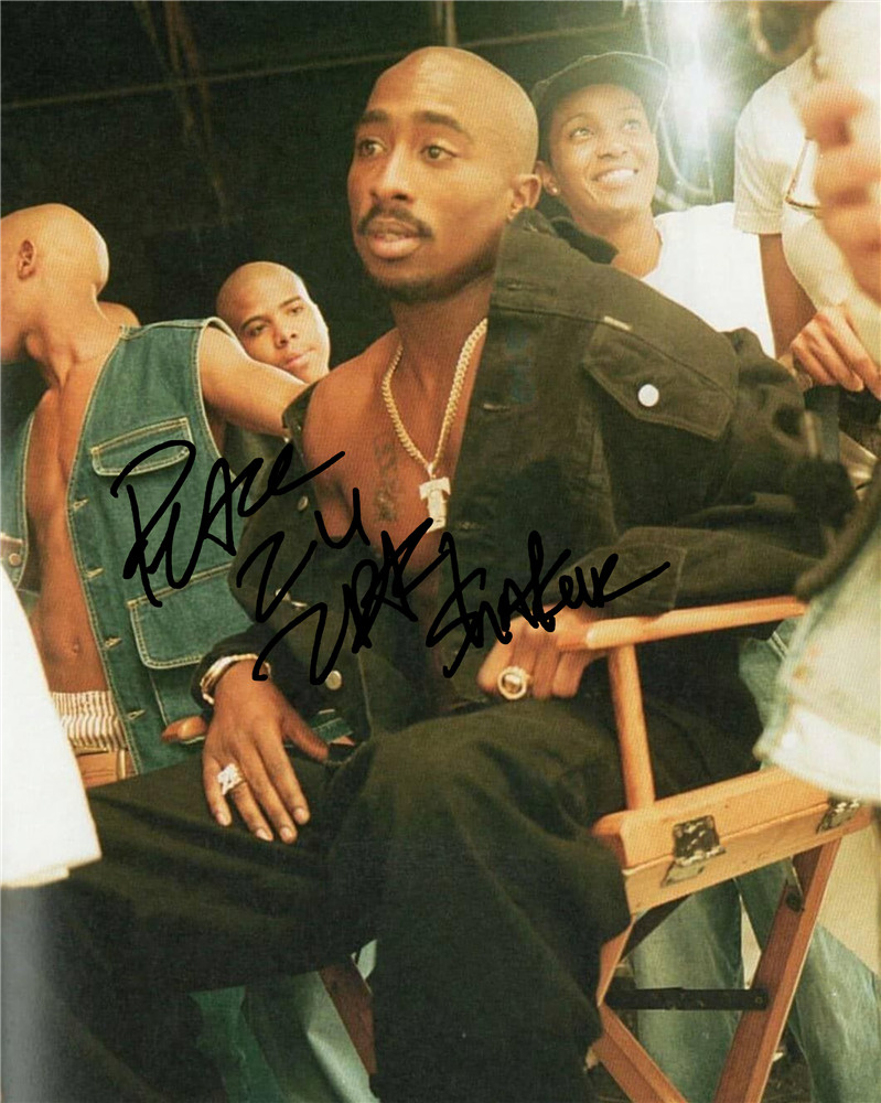 Автограф Тупак Шакур 2Пак - Автограф Tupac Shakur 2Pac Rap - Фото с автографом, Подписанная ...