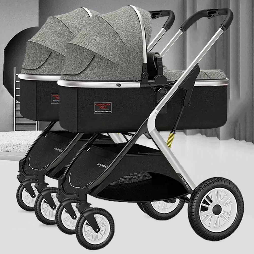 Коляска для близнецов / для двойни и погодок 2 в 1 - купить с доставкой ...