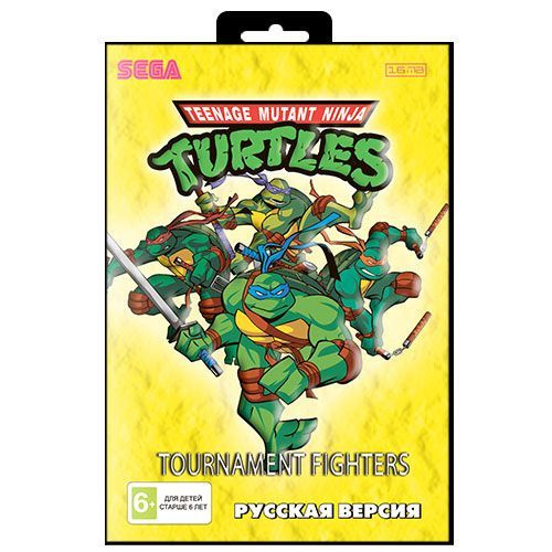 Игра TMNT Teenage Mutant Ninja Turtles: Tournament Fighters (Sega (16 ...