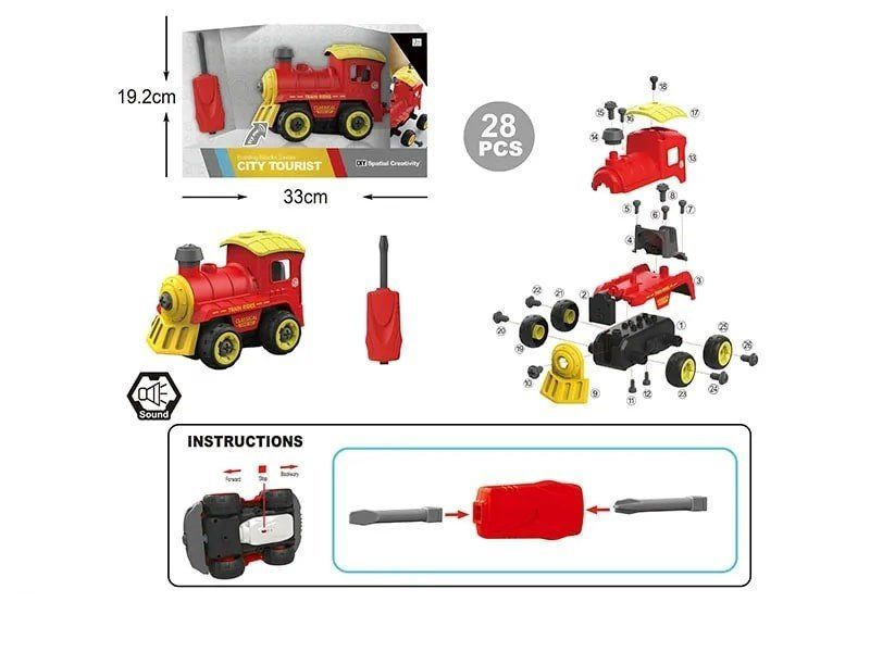 Игрушка Lei Meng Toys Паровоз - купить с доставкой по выгодным ценам в ...