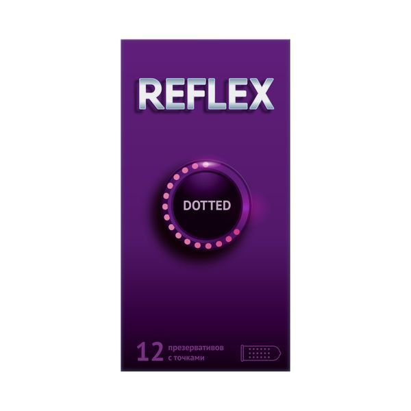 Reflex Презервативы из натурального латекса Dotted в смазке, 12шт, 6 уп - купить с доставкой по ...