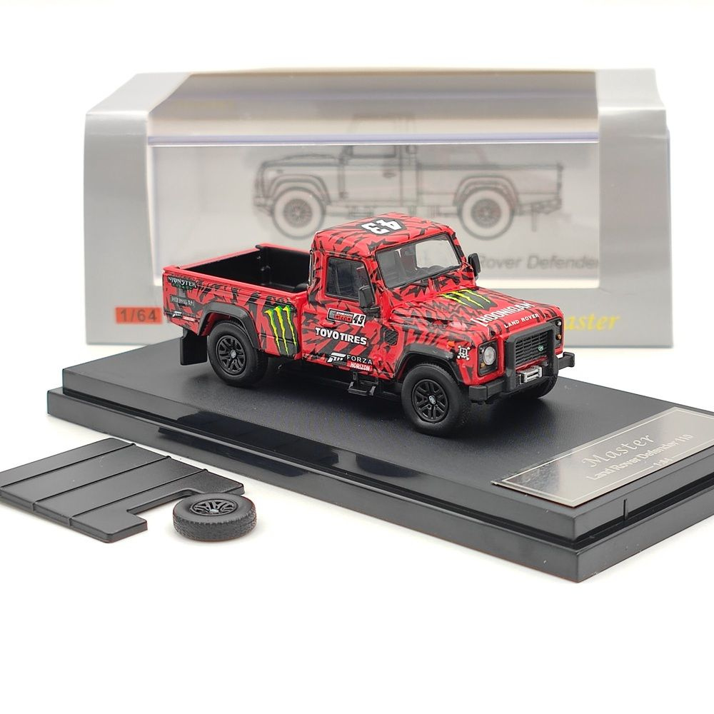 Машинка модель Master 1:64 Land Rover Defender Big Wheel Modified Buggy ...
