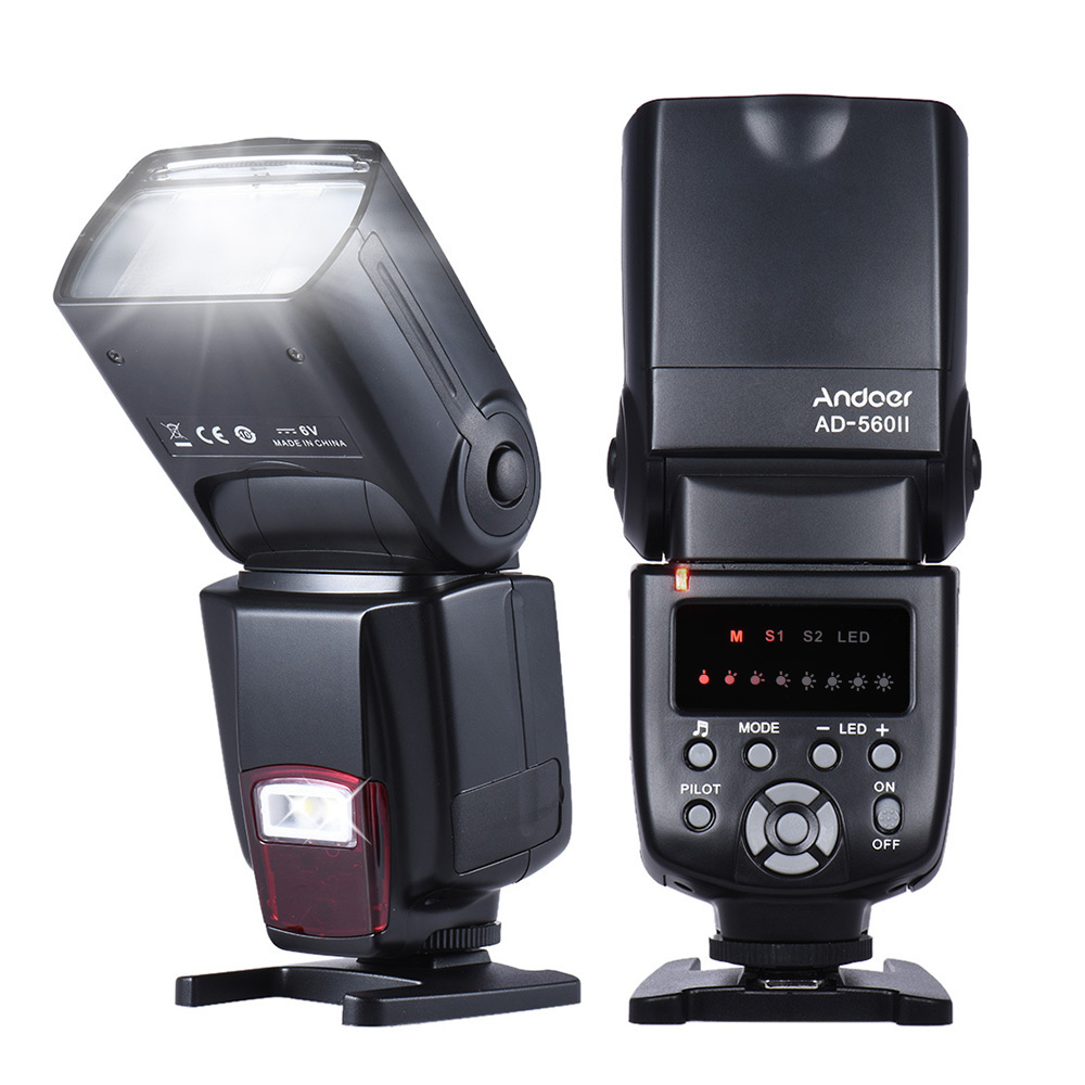 Andoer AD-560Универсальная накамерная вспышк - купить с доставкой по ...