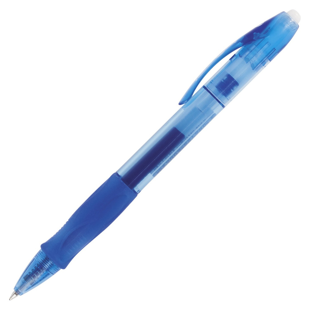 Ручка гелевая BIC автоматическая с грипом "Gelocity Original", СИНЯЯ ...