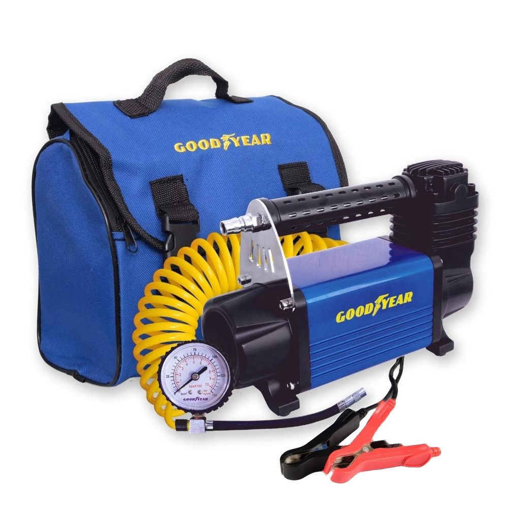 Компрессор автомобильный Goodyear "GY-50L", 50 л/мин, съемный витой ...