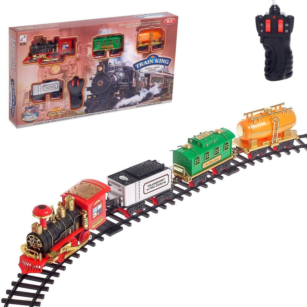 Железная дорога на пульте управления Train King, с дымом / игрушечная ...