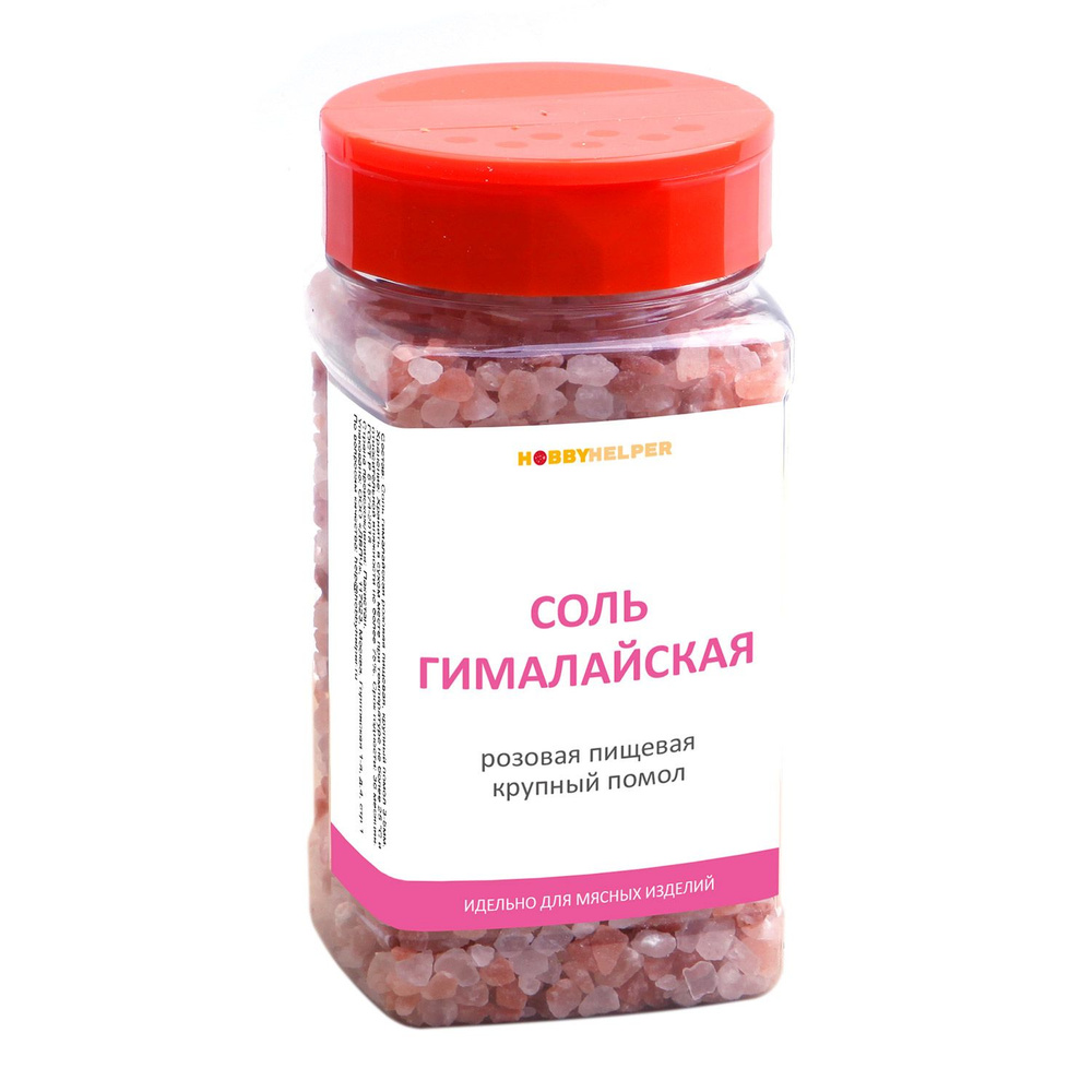 Соль гималайская розовая № 1 (крупная 3-5 мм) HOBBYHELPER 400г - купить ...